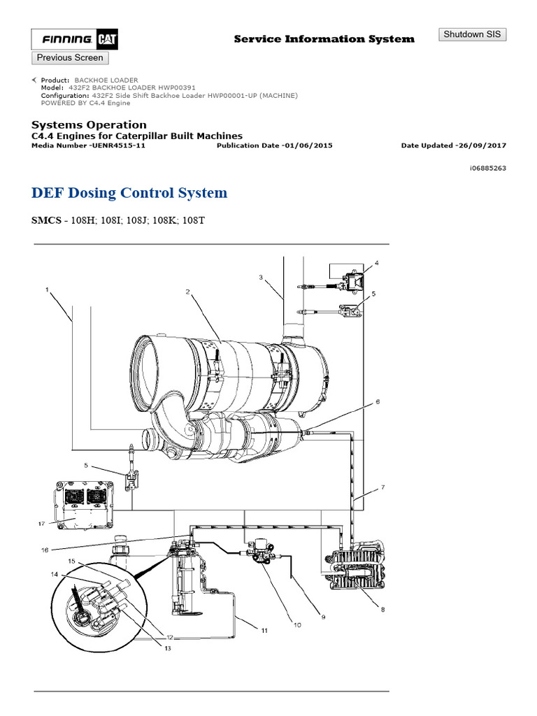 432F2 Side Shift Backhoe Loader HWP00001-UP (MACHINE) POWERED BY C4.4 Engine (SEBP6821 - 15 ...