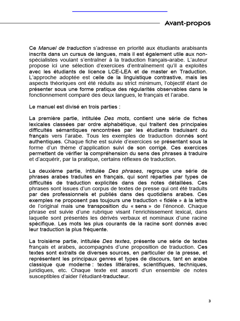 Avant Propos | PDF