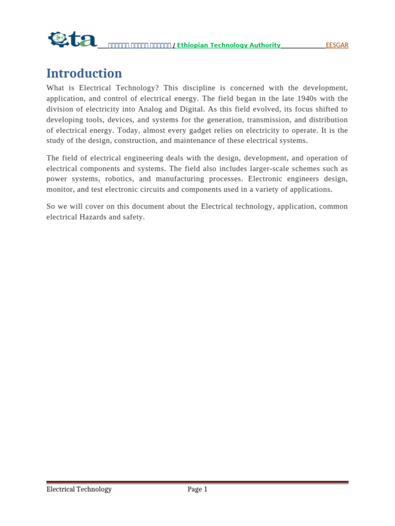 Electrical Technology Eng | PDF