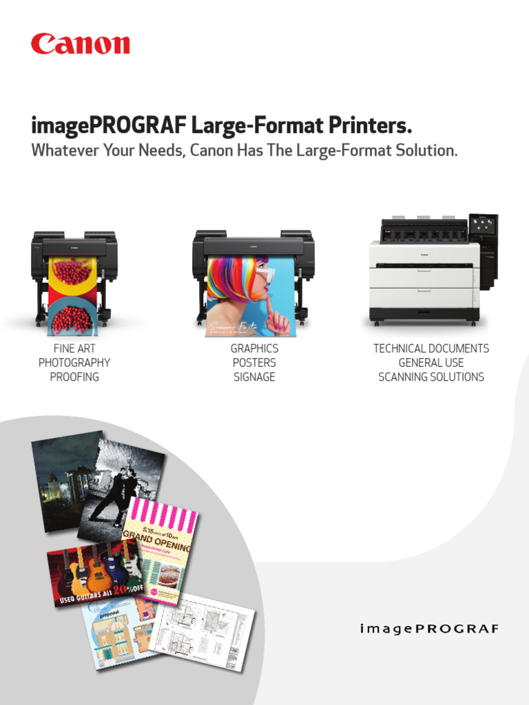 imagePROGRAF Full Line Brochure 2022 | PDF