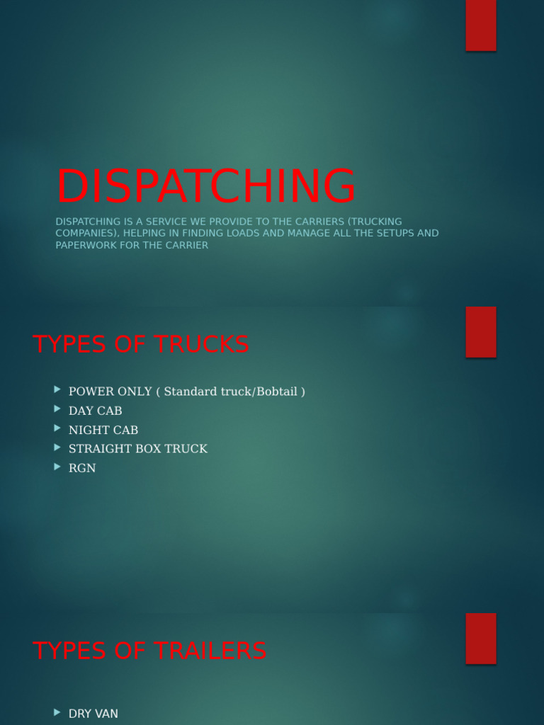 DISPATCHING | PDF | Technology & Engineering