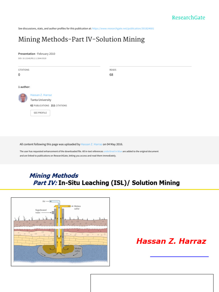 Topic 8-Mining Methods-Part IV-Solution Mining | PDF