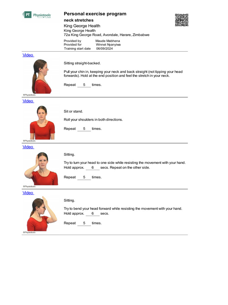 PhysioTools Exercises | PDF