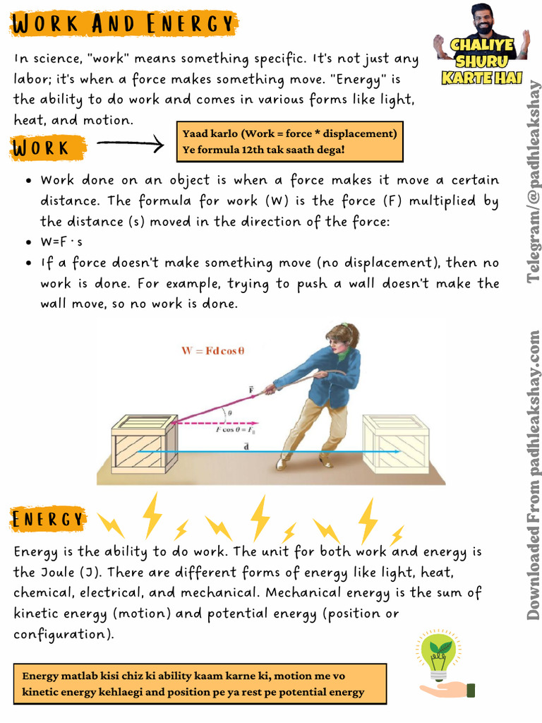 Work and Energy | PDF