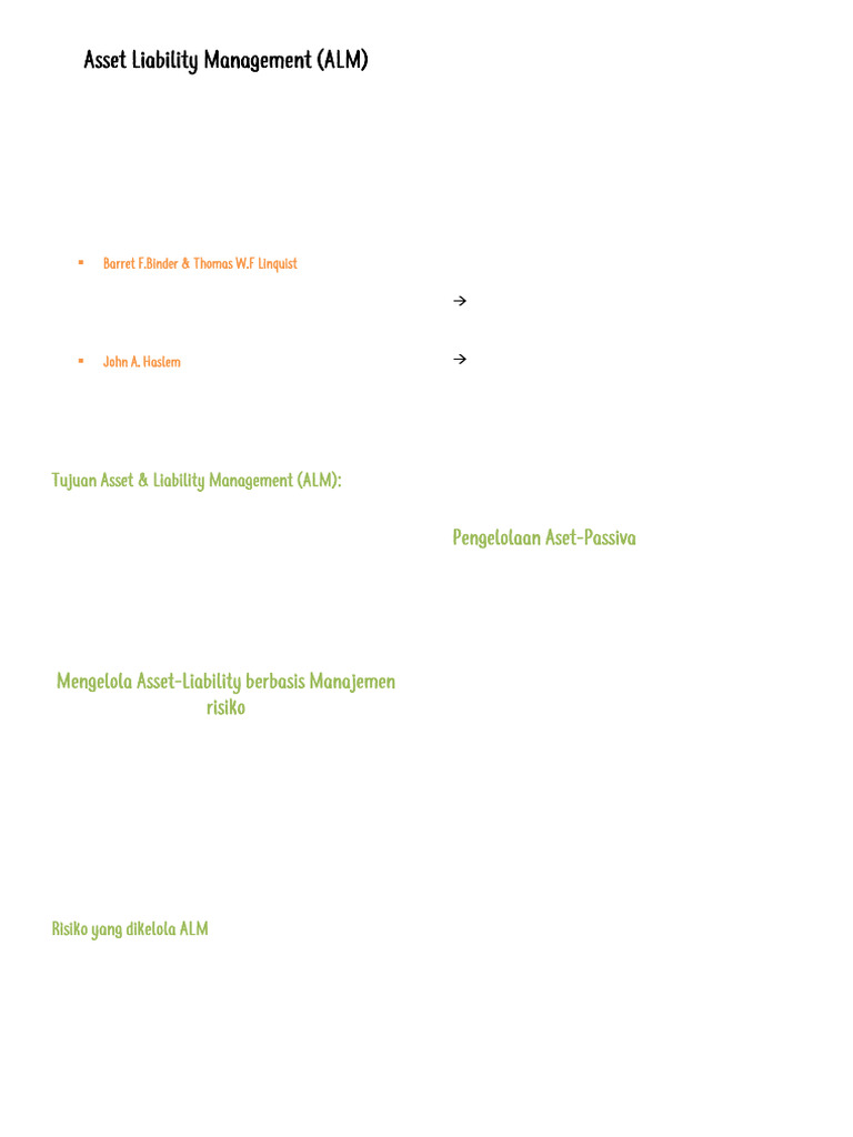 Asset Liability Management (ALM) | PDF | Economies | Private Sector
