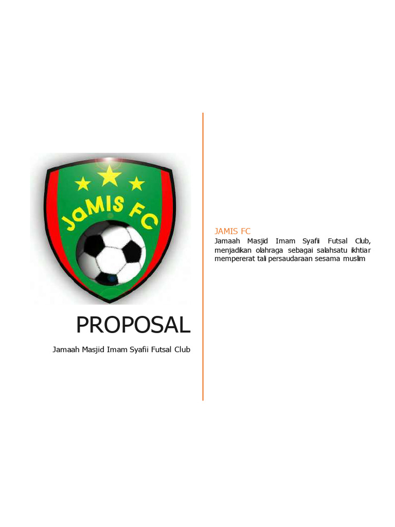 Proposal Sponsor Jersey Futsal | PDF
