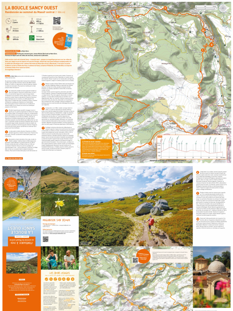 Carte Rando - Boucle Sancy Ouest Bd (1) | PDF