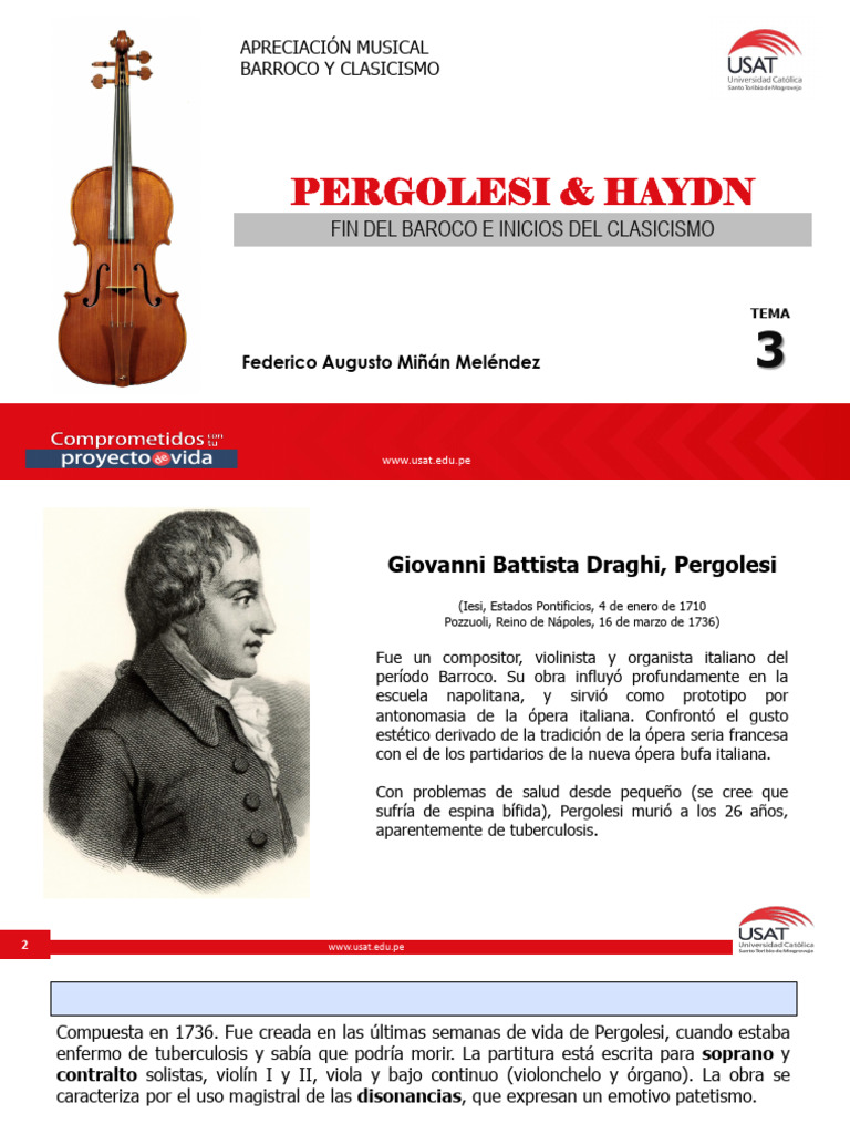 Pergolesi - Haydn | PDF