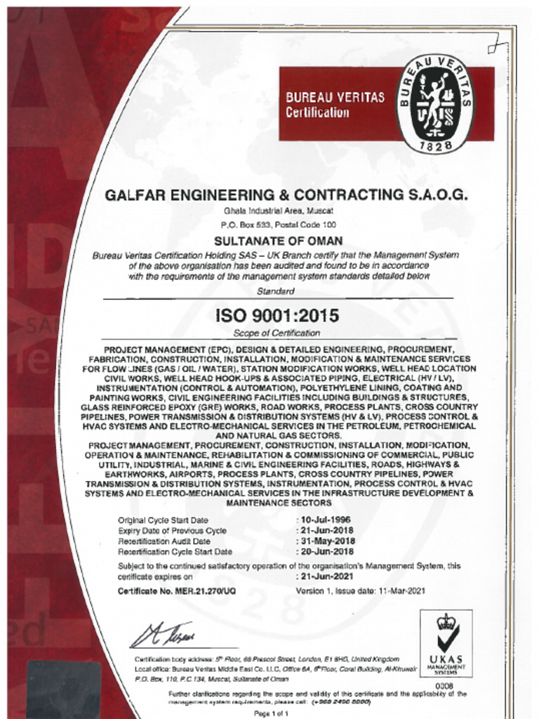 ISO Certificate 9001 2015 Compressed | PDF