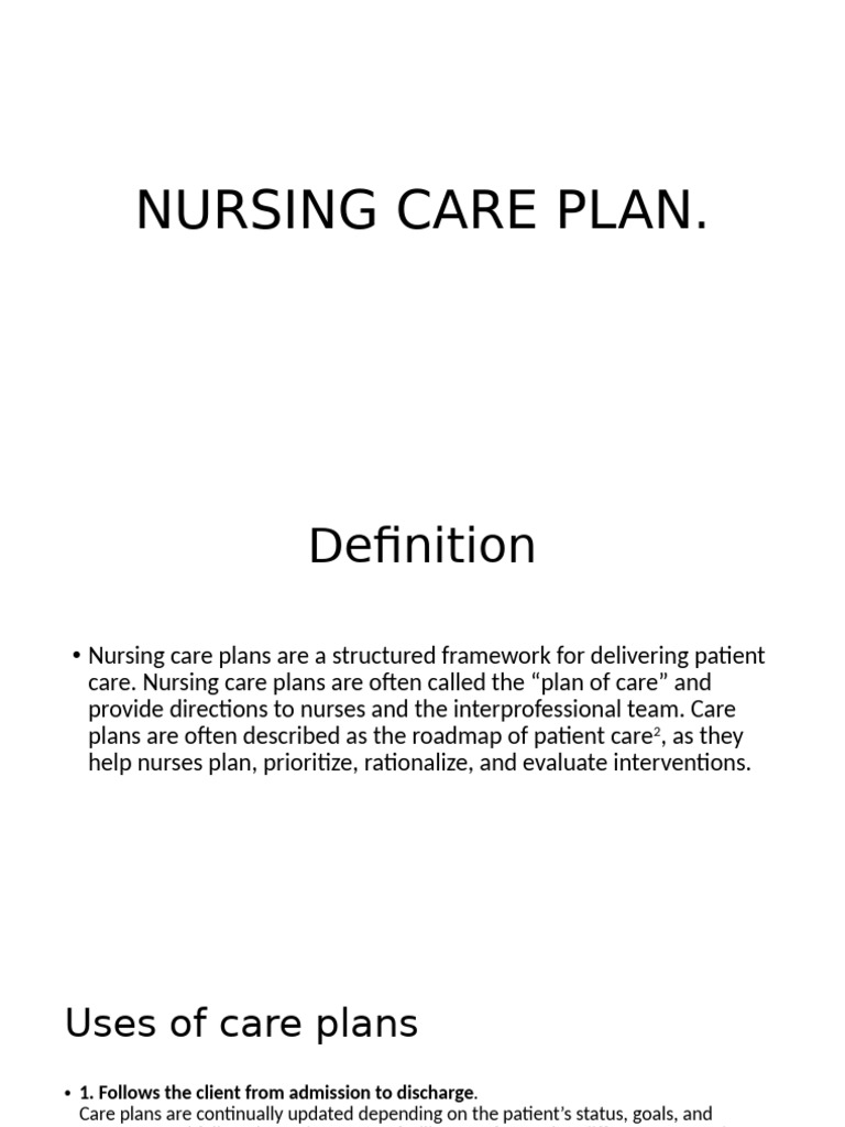 Nursing Care Plan | PDF
