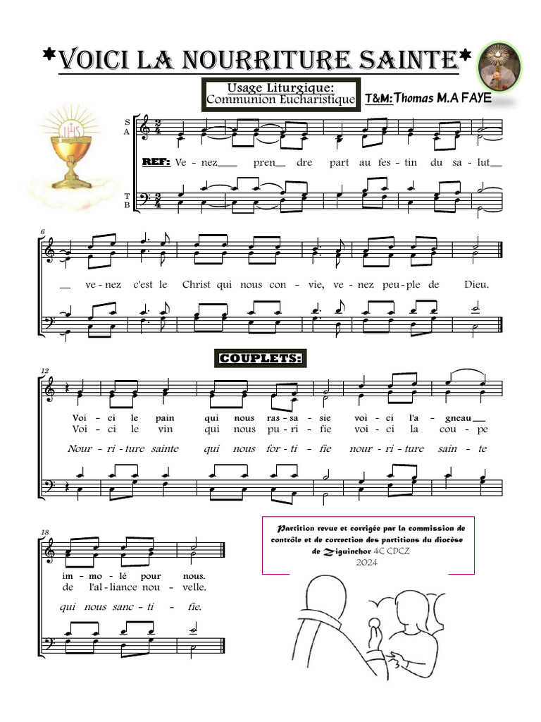 Voici La Nourriture Sainte - PDF or | PDF