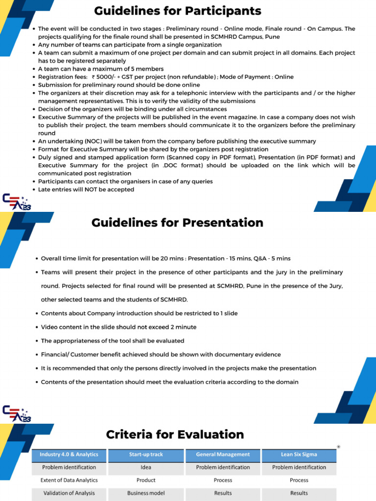 CEA'23 Event Guidelines | PDF