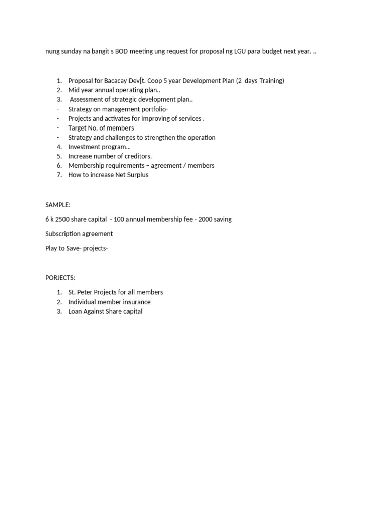 LGU Proposal for Training 2025 | PDF