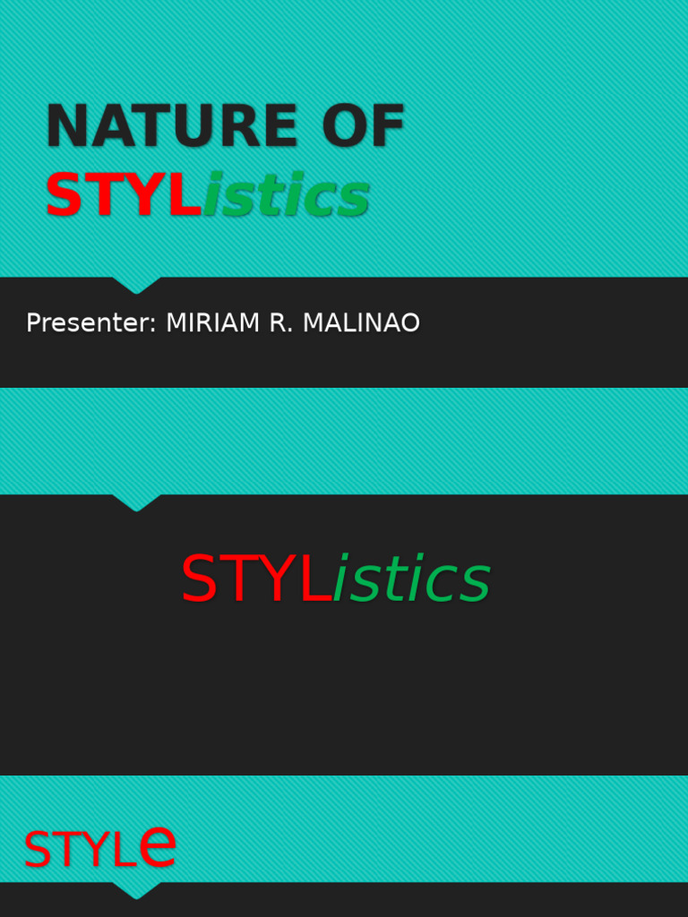 Nature of Stylistics | PDF