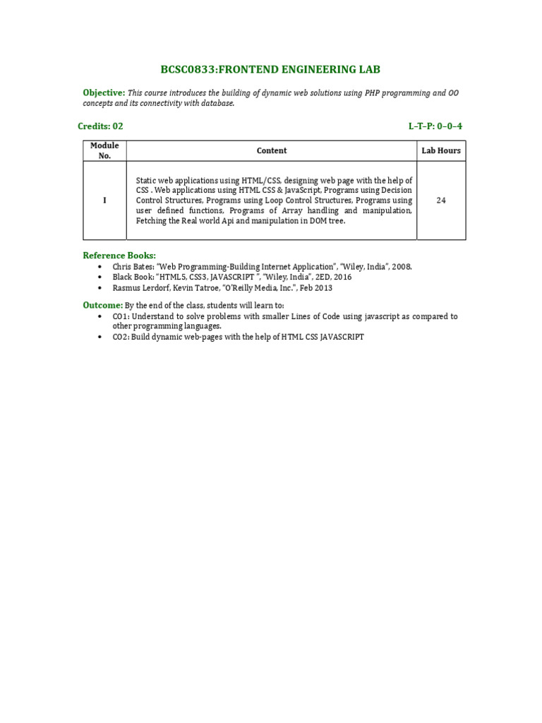web technology lab | PDF