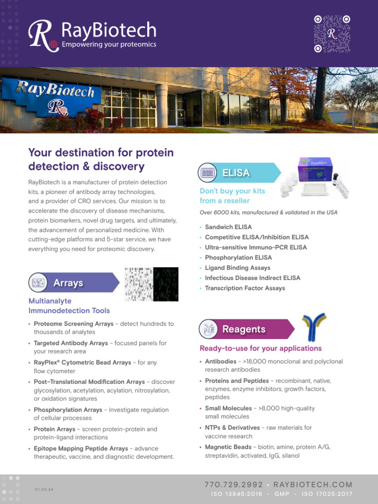 Raybiotech Flyer | PDF