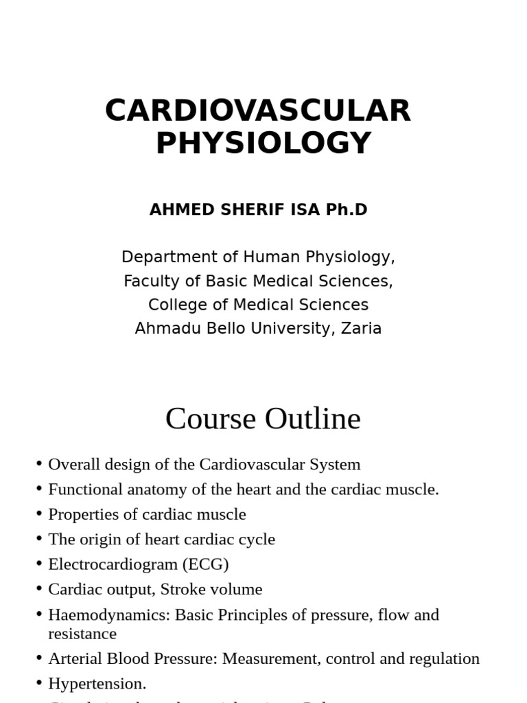 Advanced Cardiovascular Physiology | PDF