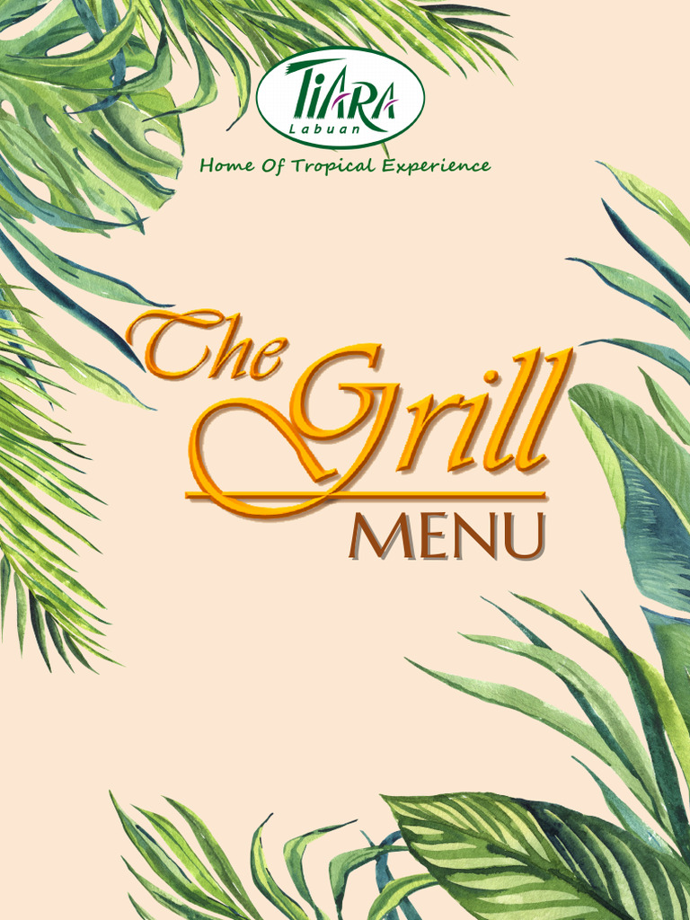The Grill Menu 2024 | PDF