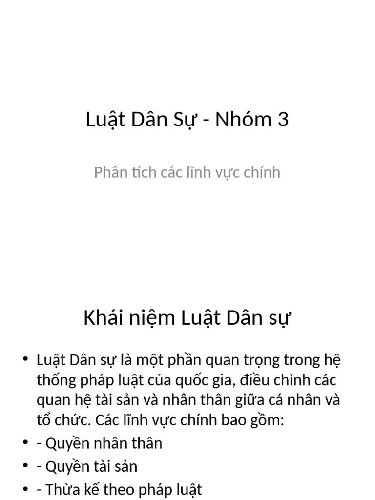 Luat_Dan_Su_Nhom_3 | PDF