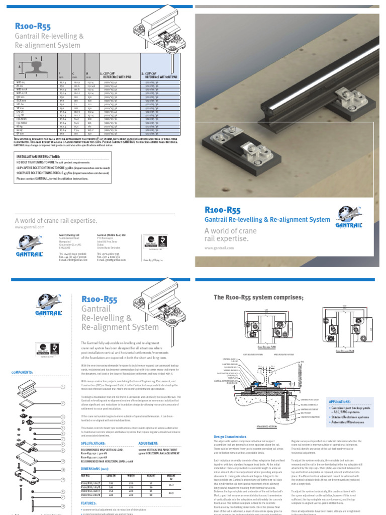 Gantrail_Re-levelling__Re-alignment_System | PDF