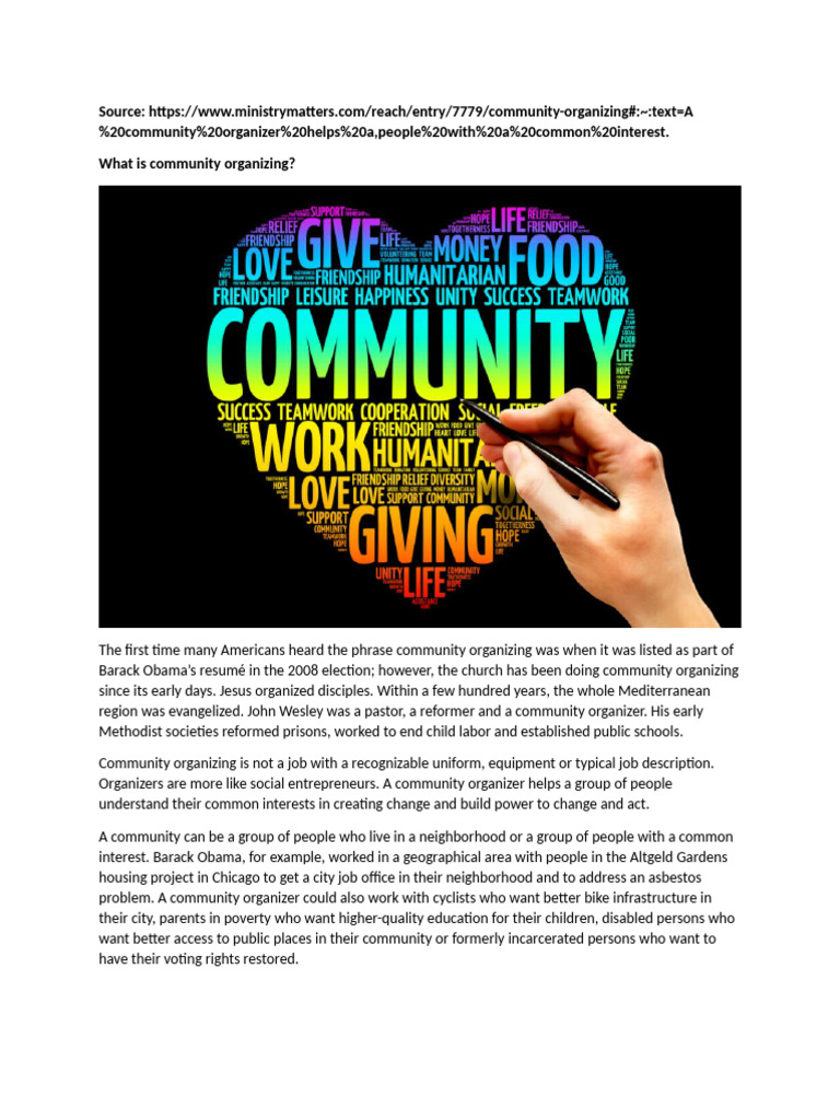 Community Organizing | PDF