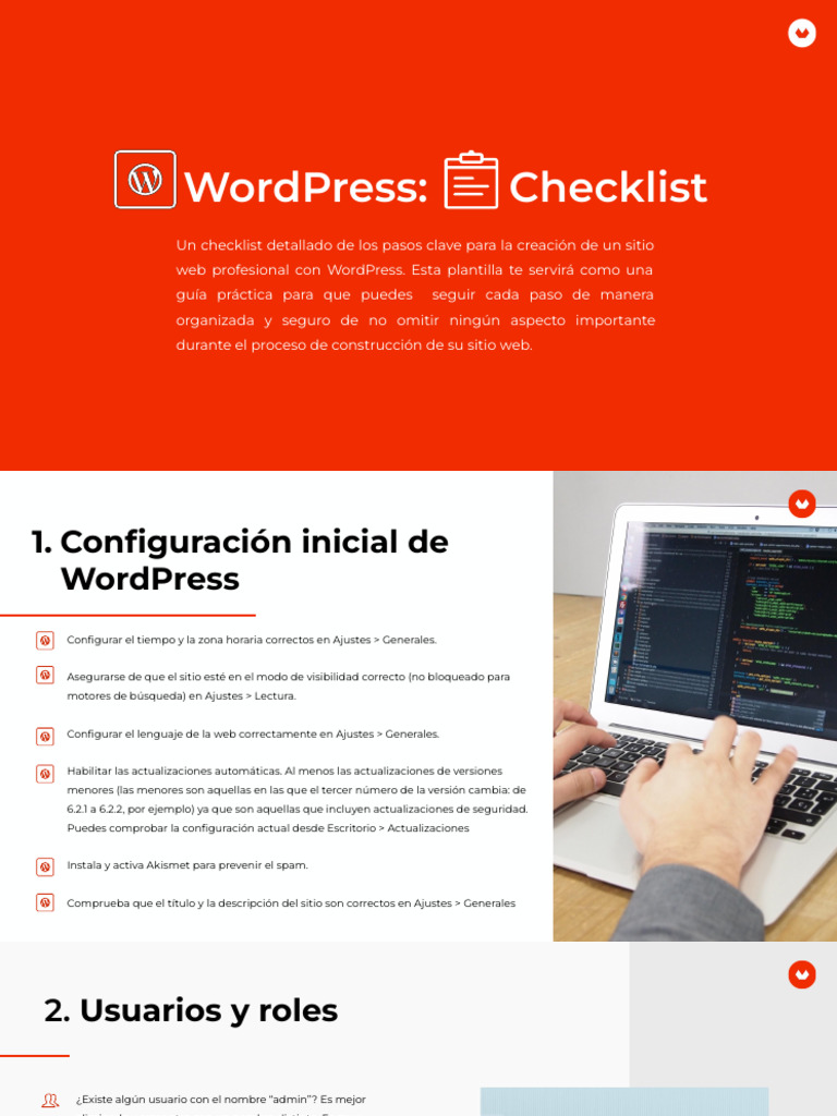 U5 - 01 - WordPress Checklist | PDF