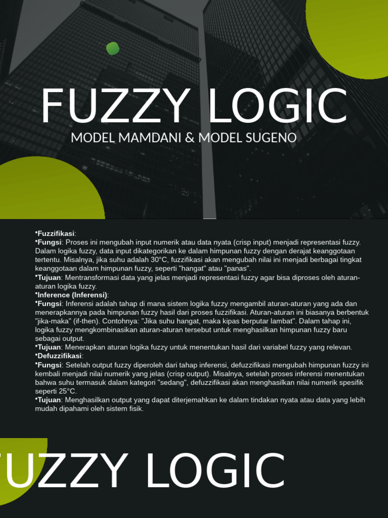 Pertemuan 2 - Mamdani & Sugeno | PDF