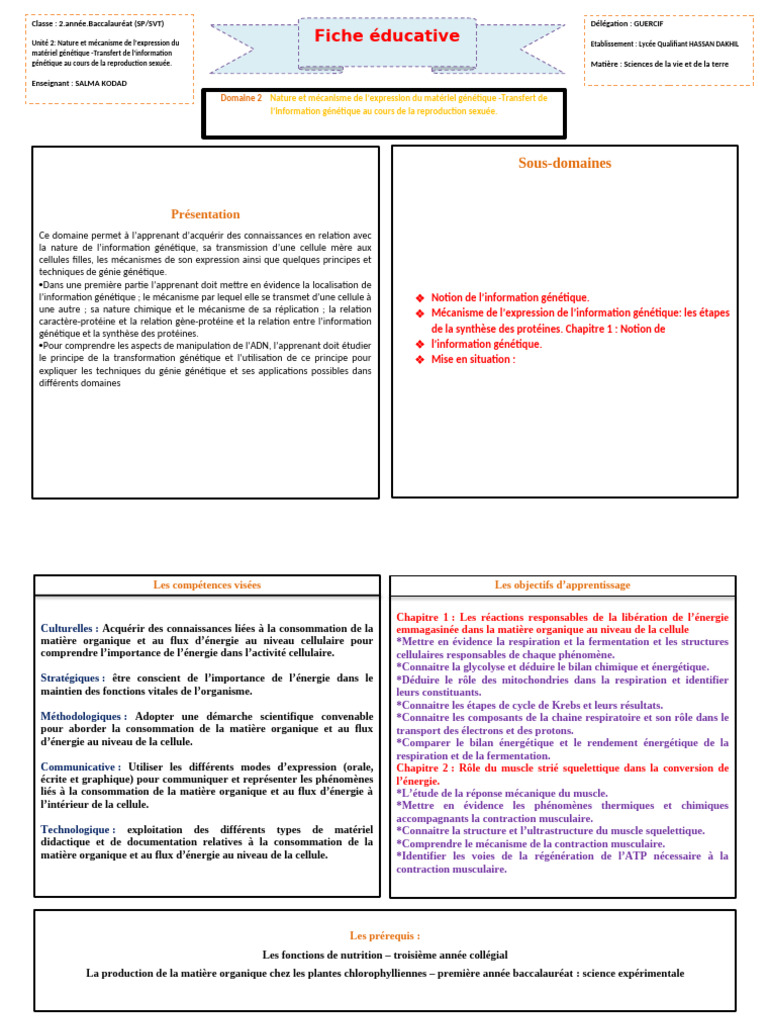 Unité 2 | PDF