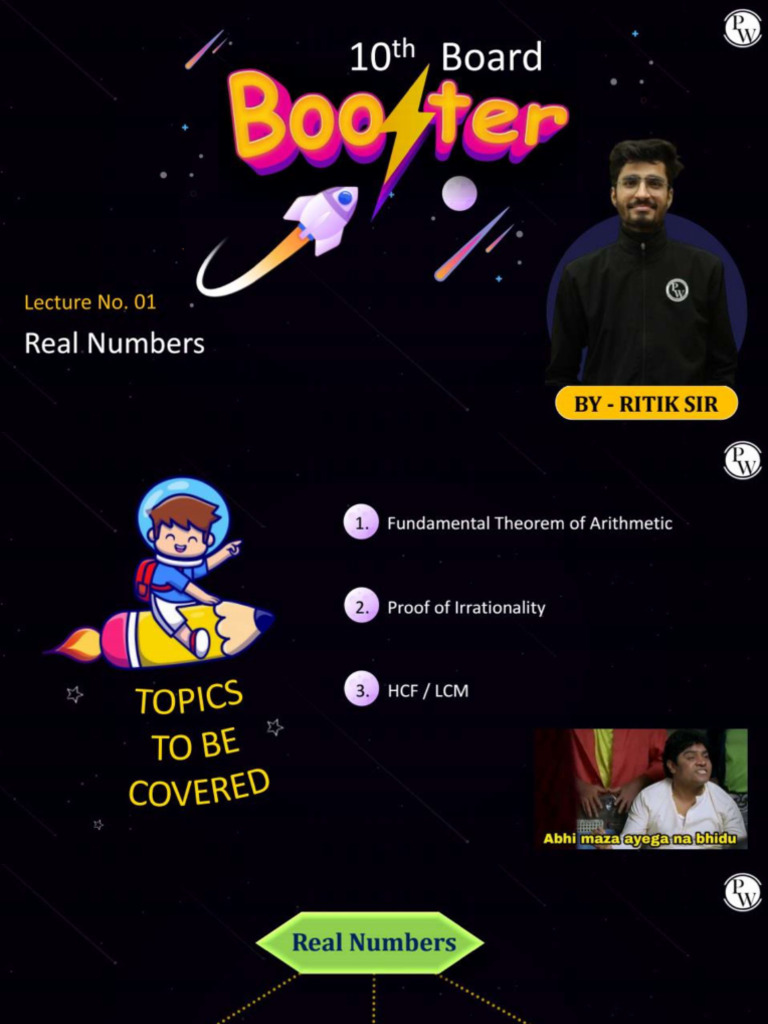 Maths 01 _ Real Number __ Class Notes __ (10th Board Boost... | PDF