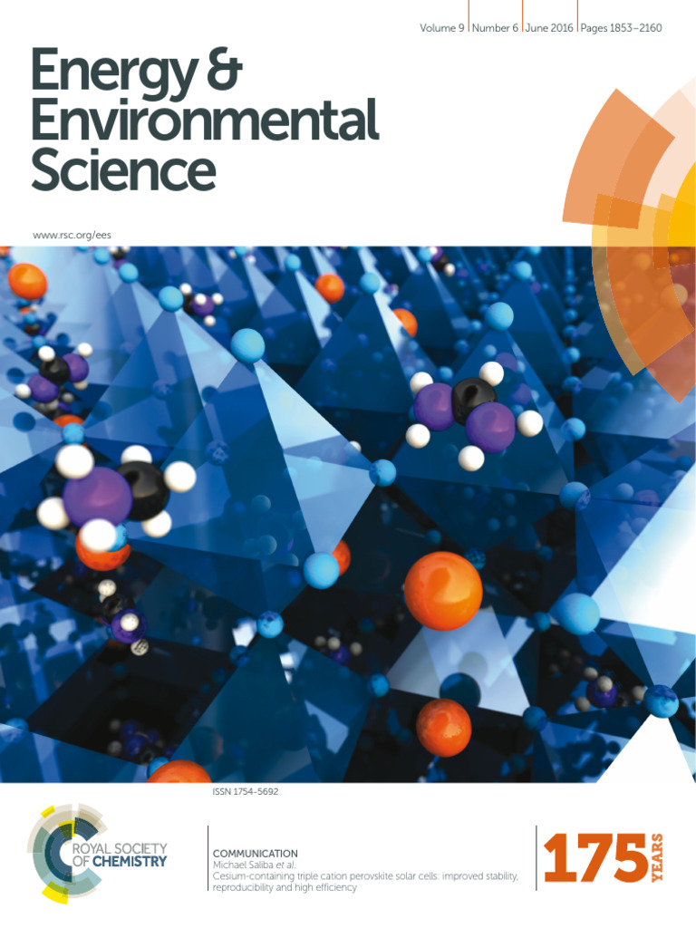 Energy & Environmental Science: Volume 9 Number 6 June 2016 Pages 1853 ...