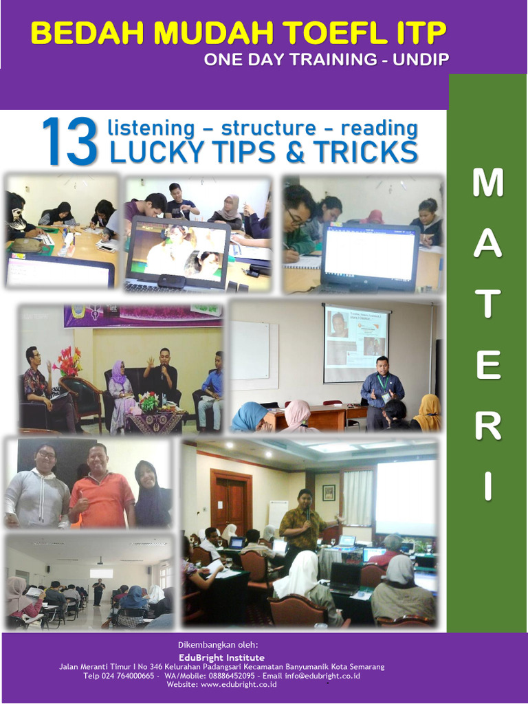 Official TOEFL ITP Short Preparation (Modul Materi) | PDF