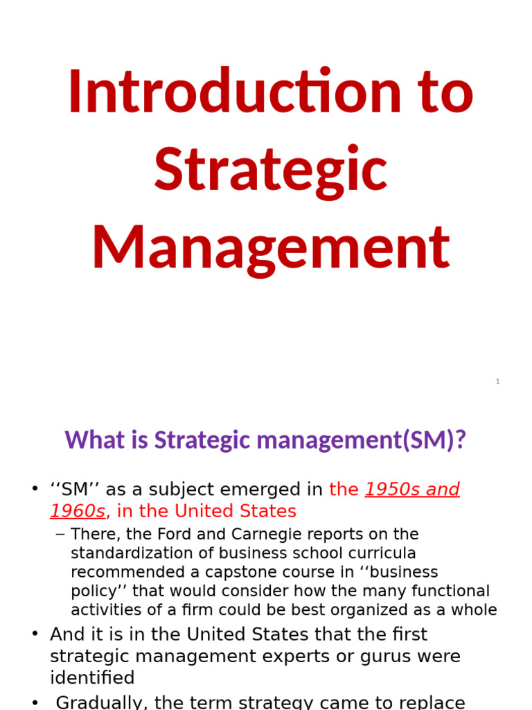 Understanding Strategic Management Basics | PDF | Strategic Management | Swot Analysis