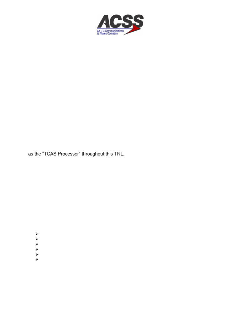 Acss TNL - Tcas Event Log | PDF