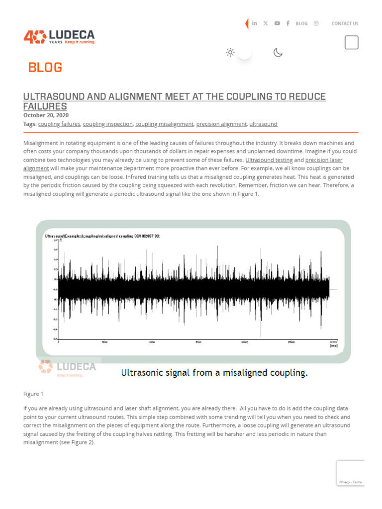 Ultrasound and Alignment Meet at The Coupling To Reduce Failures ...