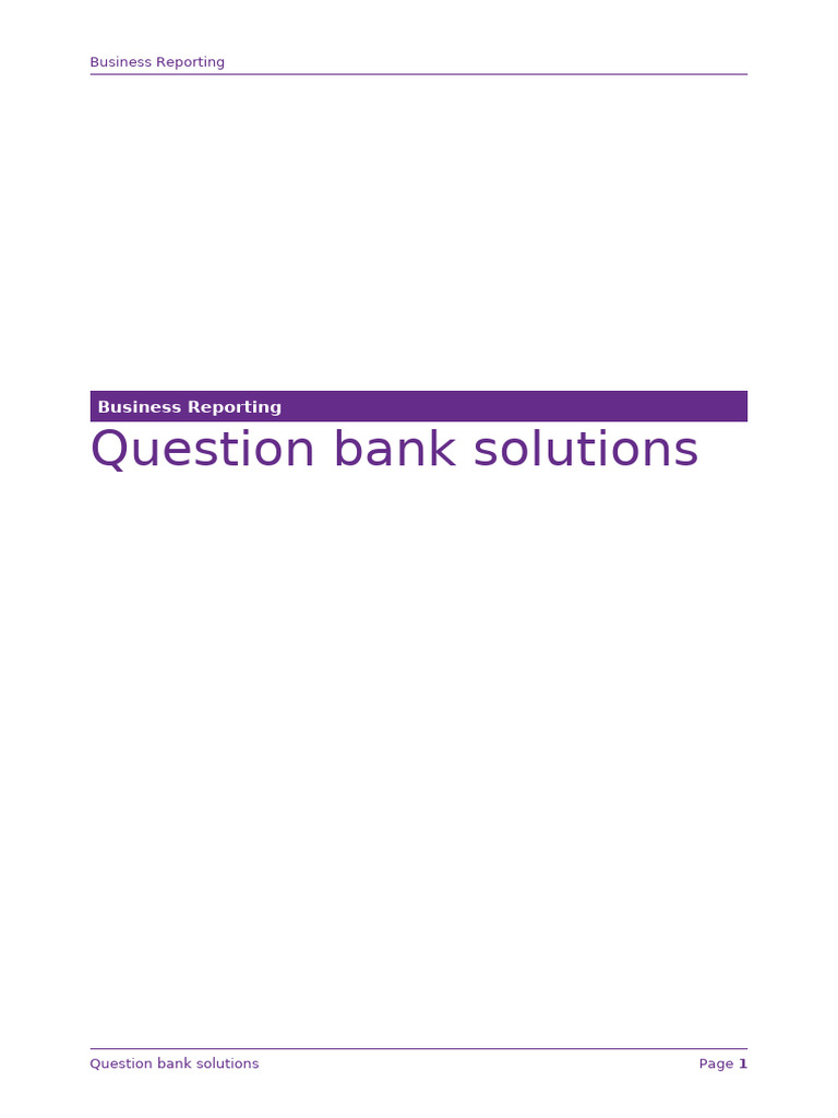 BR Revision Question Bank Solutions | PDF