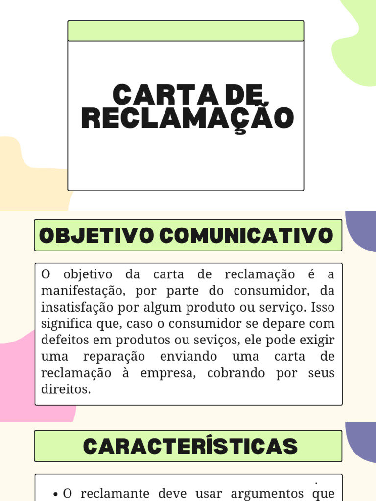 Carta de Reclamação | PDF