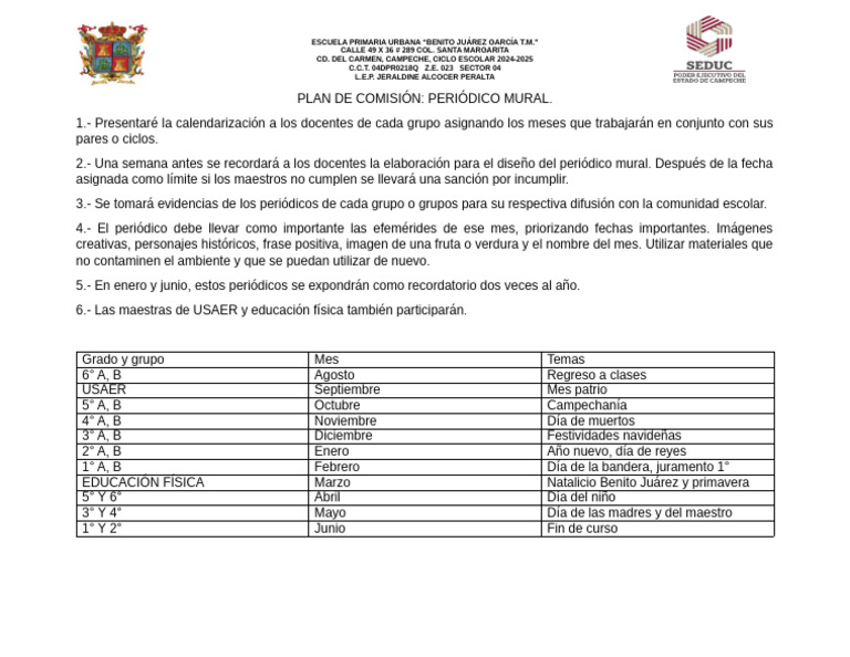 PLAN DE COMISIÓN | PDF