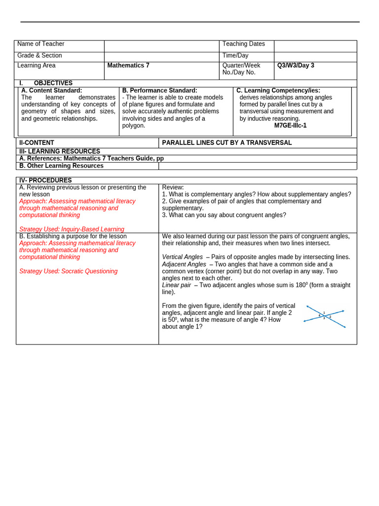 Solo Lesson Plan | PDF