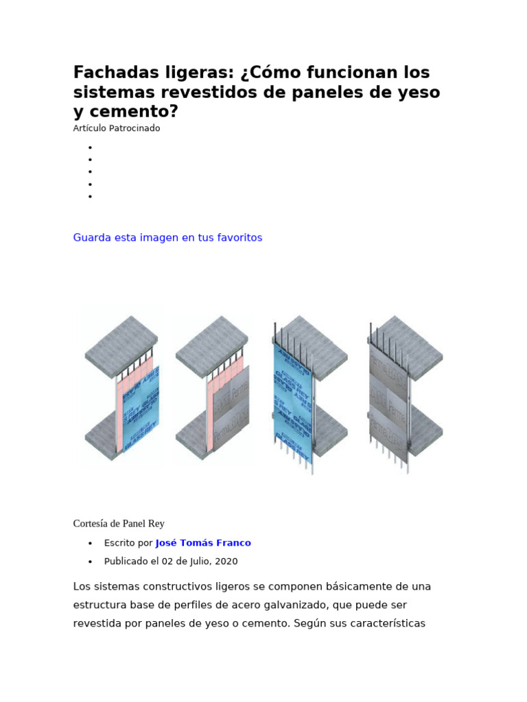 Fachadas ligeras | PDF