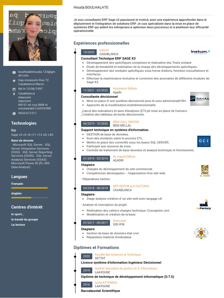 CV - 2023-05-23 - Houda - Boulhalate (1) - 240108 - 185231 | PDF