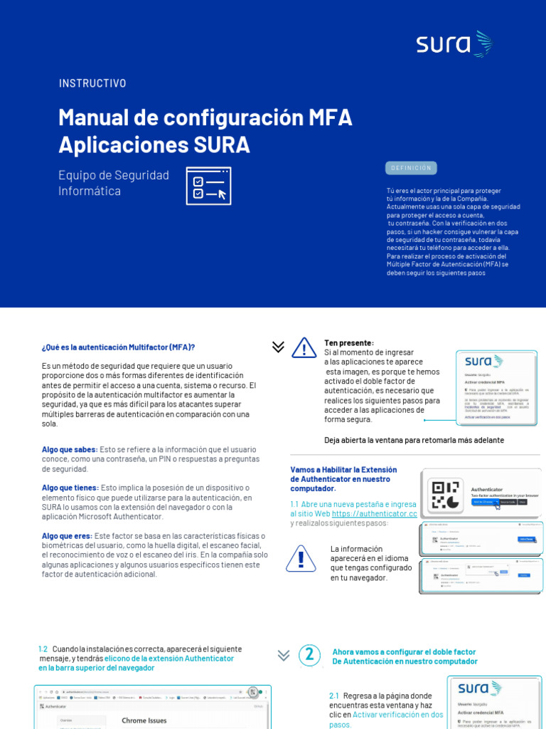 Manual Configuración MFA SEUS V3 2 | PDF