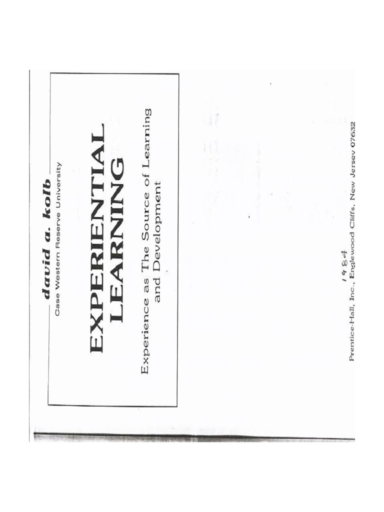 The Process of Experiential Learning | PDF