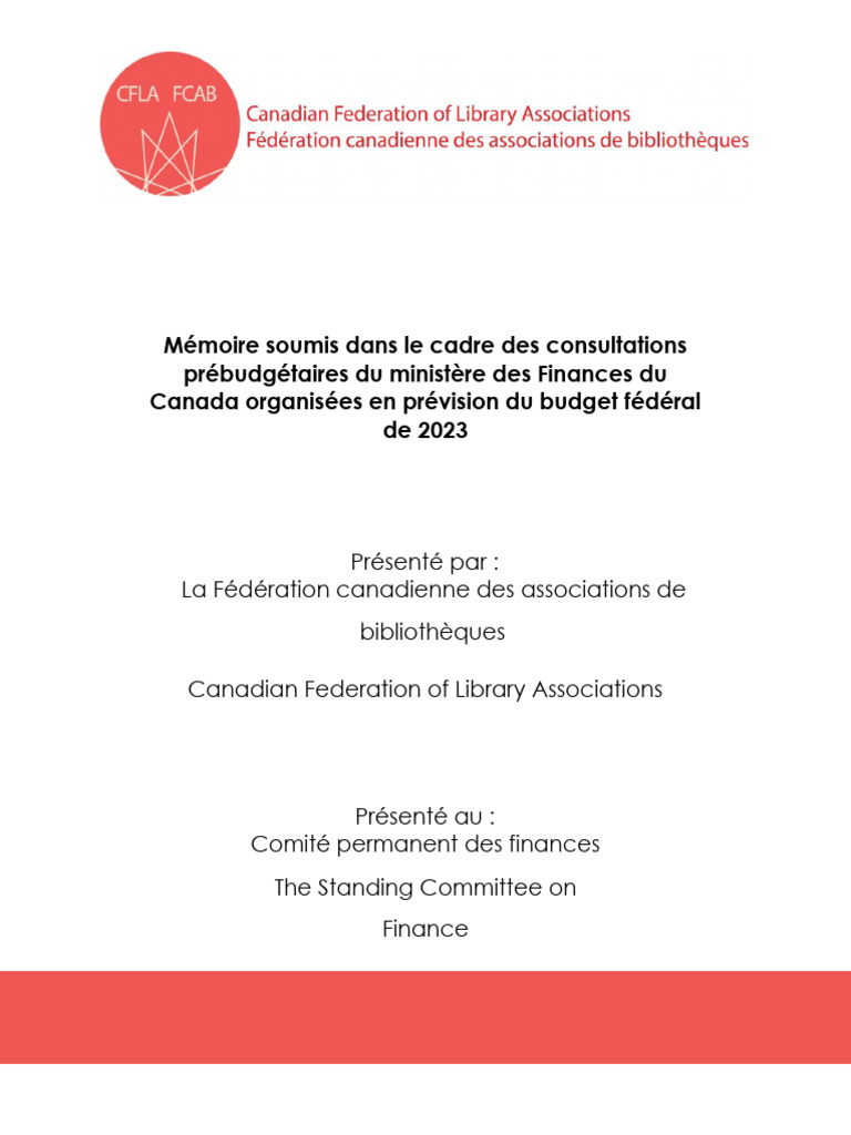 REF CanadianFederationOfLibraryAssociations-e2 FR | PDF