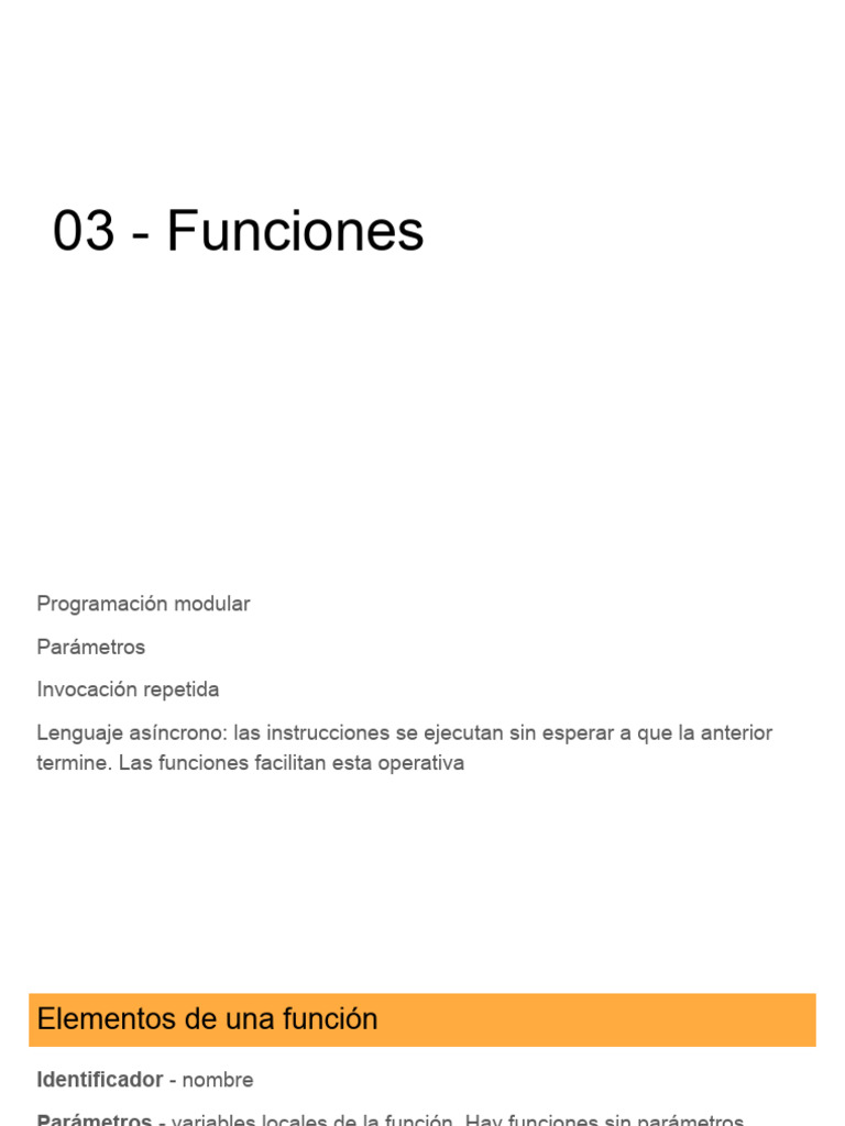 03 - Funciones | PDF