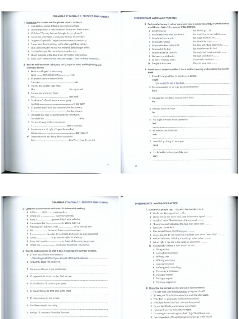 Modals - Practice 1 | PDF