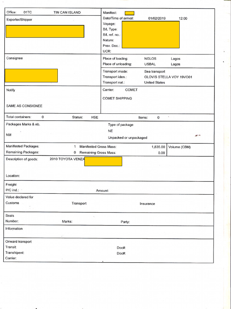 Custom Duty Clearance Verification Report | PDF