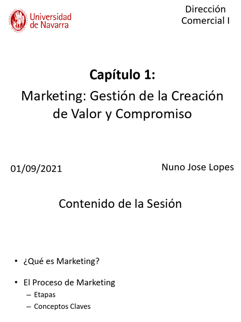 Dir.Comercial I - 2021.2022 - Cap_1 - Introduccion | PDF