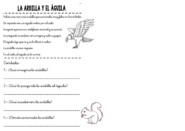 La Ardilla y Águila | PDF