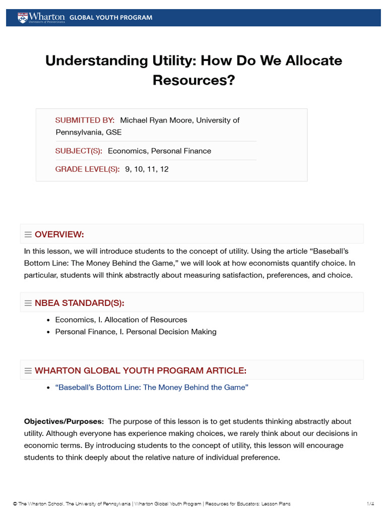 Understanding Utility | PDF | Utility | Economics