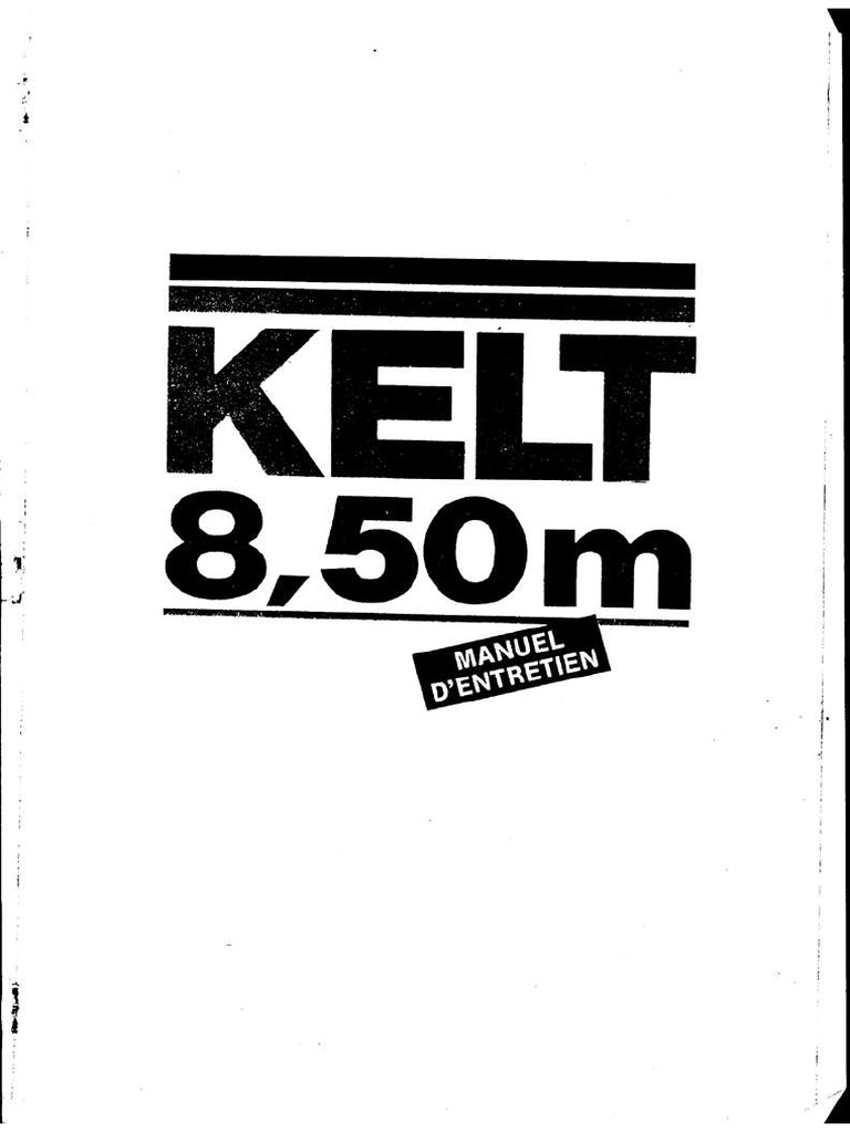 Kelt 29 8,5m Manuel Entretien | PDF